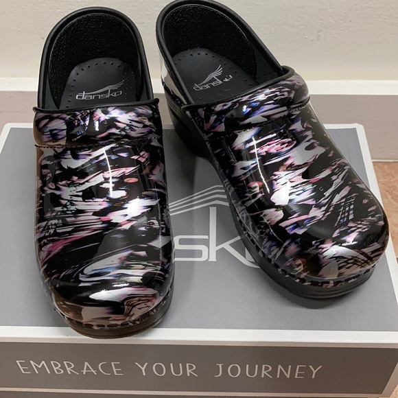 Dansko | Shoes | Dansko Professional Clogs Metallic Waves Nib | Poshmark